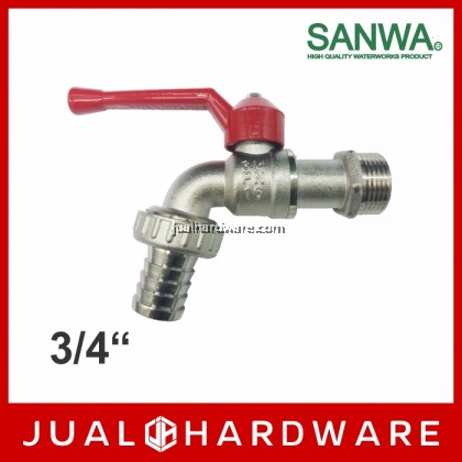 SANWA Ball Tap With Hose 3 4 Inches